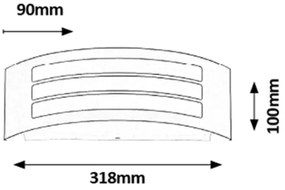 Rabalux 8776 - Venkovní nástěnné svítidlo ROMA 1xE27/14W IP44