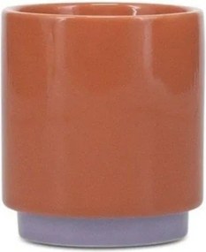 Oranžový/fialový kameninový šálek 130 ml Duo – ONA