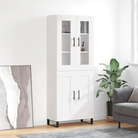 Skříň highboard bílá 69,5 x 34 x 180 cm kompozitní dřevo 3198361