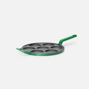 Fabini Pánev na lívance Mattia 3.0, ø 26 cm - Smaltovaná litinová pánev, lesklá zelená