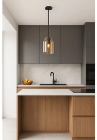 Toolight Závěsné skleněné LED osvětlení D12 APP1704-1PC jantarová
