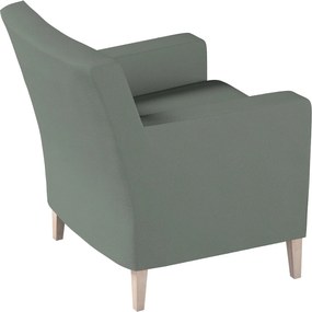 Potah na křeslo IKEA Karlstad barva zelená látka pletený vzor