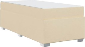 Rám postele s matrací Krémová 80 x 200 cm textil 3399150
