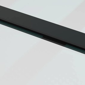 Posuvné dveře s kováním 76x205 cm ESG sklo a hliník 3332863