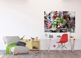 Dětská vliesová fototapeta na zed' Marvel Avengers Záchranná Mise, Disney | 155 x 110 cm | DFTDNM 5278