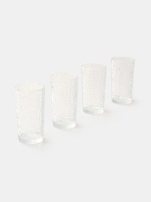 Sinsay - Sklenice s reliéfním vzorem 4 pack - clear