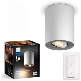 Philips - LED Stmívatelné bodové svítidlo Hue PILLAR 1xGU10/4,2W/230V + DO bílá