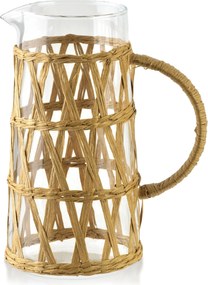 Skleněný džbánek s opletením BOHO 1,1 L transparentní