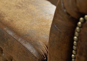 Askont Chesterfield Oxford: Křeslo 1M Brown