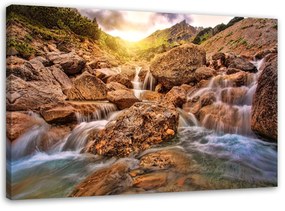 Gario Obraz na plátně Kamenný vodopád Rozměry: 60 x 40 cm