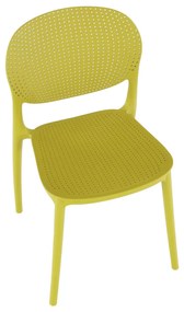 Plastová židle FEDRA stohovatelná Tempo Kondela Žlutá