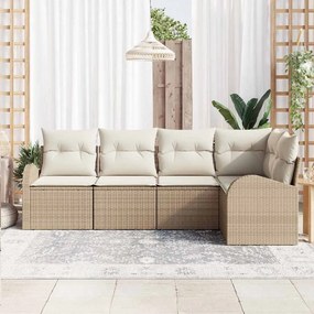 Set pohovek 5 ks Béžová Polyester 3346041