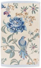 Pip Studio bavlněný froté ručník na ruce Secret Garden bílo-modrý 30x50 cm