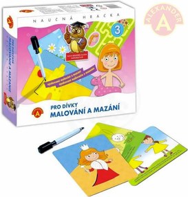 ALEXANDER Hra Malování a mazání pro dívky naučný kreativní set v krabici 29001719