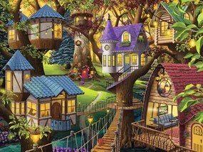 Ravensburger Puzzle Soumrak v korunách stromů / 1500 dílků / od 14 let