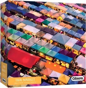 GIBSONS Puzzle Thajské tržiště / 1000 dílků / 68 × 49 cm