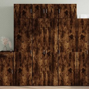Úzká úložná kouřový dub 70x42,5x225 cm kompozitní dřevo 3281333