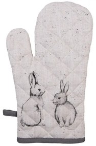 Bavlněná kuchyňská chňapka s králíčky Bunny Buddies – 18x30 cm