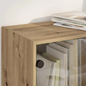 Vysoký bufet 2 ks Artisanový dub 68 x 37 x 142 cm 3402645