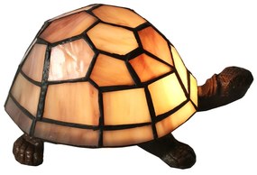 Vitrážová lampa Tiffany Tortoise - 23*14*8 cm E14/max 1*25W