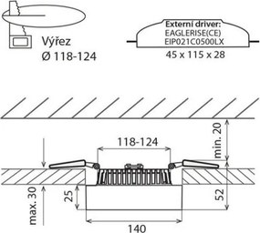 LED podhledové svítidlo McLED NIXO 18W 4000K neutrální bílá ML-412.062.33.0
