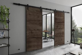 Posuvné dveře AURA DUO - 132 tmavý jasan