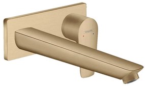 Hansgrohe Talis E, páková umyvadlová baterie pod omítku, s výtokem 22,5 cm, kartáčovaný bronz, 71734140