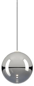 Lodes 17112 4027 Random Solo 14, závěs z chromového foukaného skla, 1x3W LED 2700K, prům.14cm