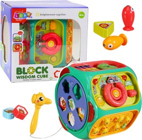 LEAN Toys Vzdělávací interaktivní kostka multifunkční 8v1