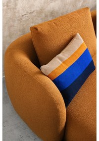 Rohová pohovka z textilie bouclé v hořčicové barvě (levý roh) Imola – Bonami Selection