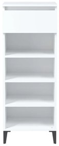 Botník bílý 40 x 36 x 105 cm kompozitní dřevo - Default Title