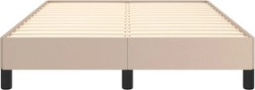 Rám postele bez matrace cappuccino 120x190 cm umělá kůže 3269624