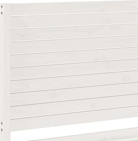 Prodloužený rám postele bez matrace bílý 140 x 220 cm masiv 3309314