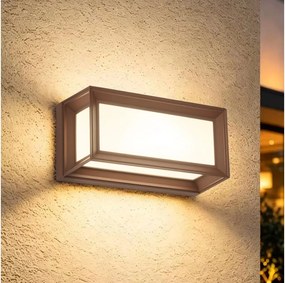 Brilagi - LED Venkovní nást. svítidlo se senzorem PARKER LED/12W/230V hnědá IP44