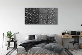 akrylový obraz Vodní kapky makro 140x70 cm