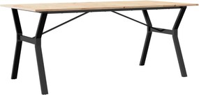 Jídelní stůl s Y rámem 180 x 90 x 75 cm borové dřevo a ocel 3282722