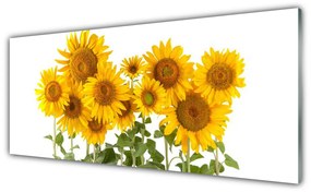 akrylový obraz Slunečnice 125x50 cm