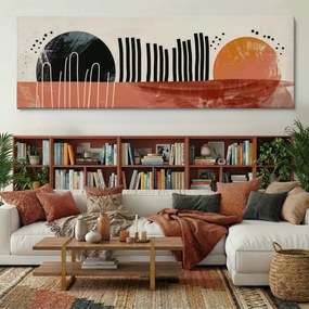 Obraz na plátně - Čas odstranit bariéry FeelHappy.cz Velikost obrazu (šířka x výška): 270 x 90 cm