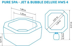 Vířivka Intex Pure Spa Jet & Bubble Deluxe HWS 4 11400242