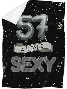 Deka Stále sexy – Černá (věk: 57, Podšití beránkem: ANO)