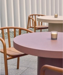 Betonový kulatý zahradní jídelní stůl ø 90 cm Aiguablava – Kave Home