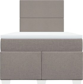 Box spring postel s matrací taupe 120x200 cm textil 3292752