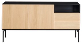 Černá nízká komoda v dekoru dubu 180x89 cm Edge by Hammel - Hammel Furniture