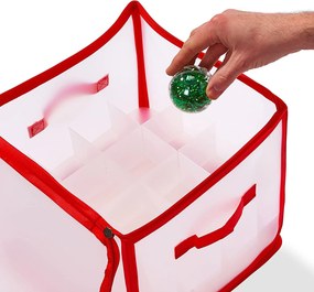 VERK GROUP Vánoční úložný box na baňky, koule a vánoční ozdoby, na 64 kusů