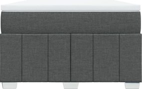 Box spring postel s matrací tmavě šedá 120x190 cm textil 3285457