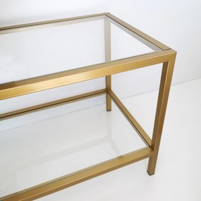 KALUNE DESIGN Kovový TV stolek GLAMP zlatý 552NOS2223