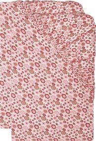 Livarno® Sada žerzejových napínacích prostěradel, 90–100 x 200 cm, 2dílná, květiny