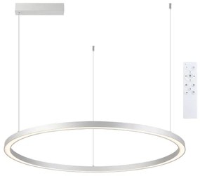 Brilagi - LED Stmívatelný lustr na lanku PORTOFINO LED/98W/230V stříbrná + DO