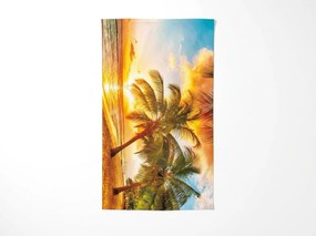 Rychleschnoucí XXL plážová osuška SOLIVANA barevná 150 x 210 cm, 100% mikrovlákno