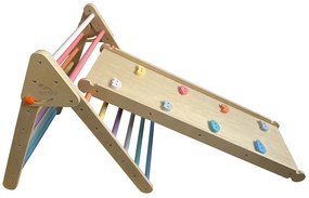 2Kids Toys Piklerové trojúhelník s deskou pastelový